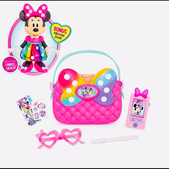 Disney | Accessories | Disneys Minnie Mouse Minnie Bag Set With Bonus ...
